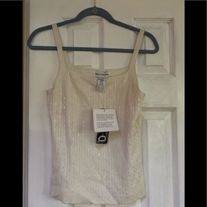 Rena Rowan | Tops | Rena Rowan Cream Off White Top With Sequins | Poshmark